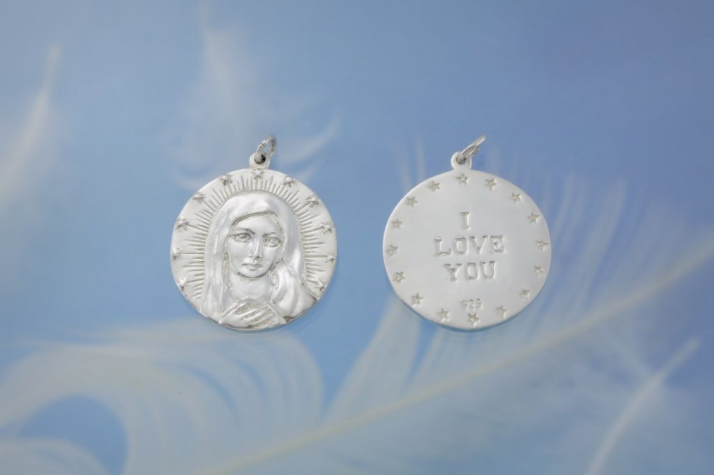 Mother Mary – Sterling Silver Charm – Create Heaven